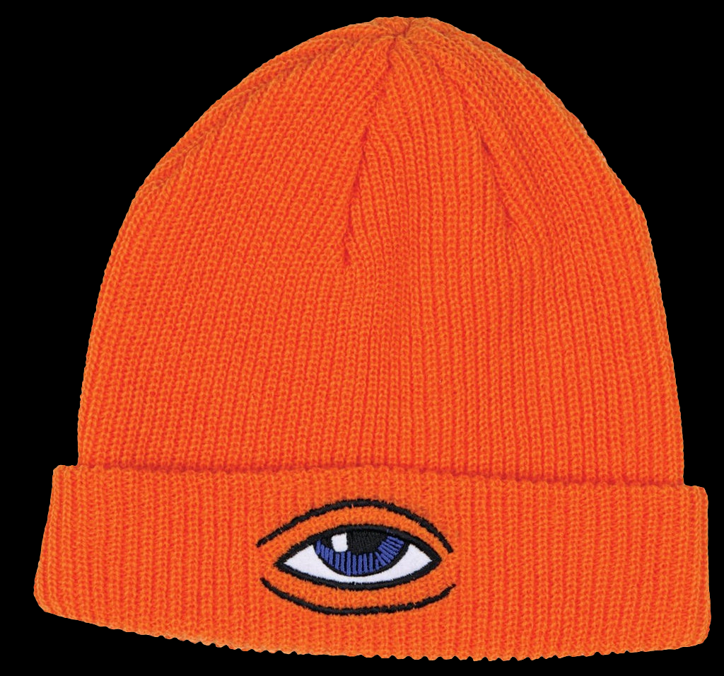 Toy Machine Sect Eye Dock Safety Orange Beanie – Bizarro